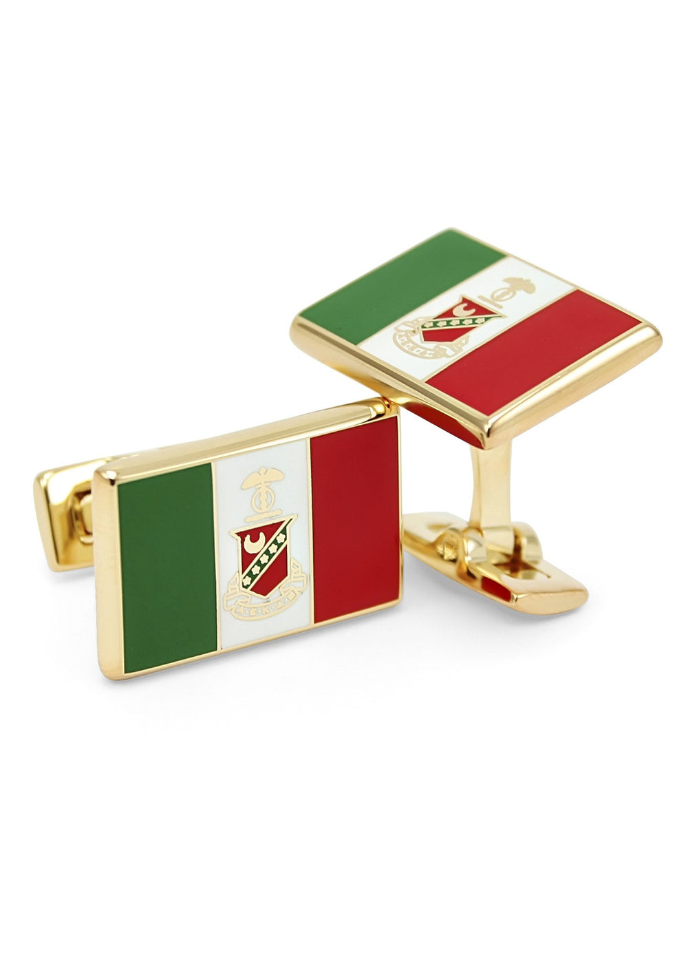 Kappa Sigma Gold Plated Flag Cufflinks - The Collegiate Standard