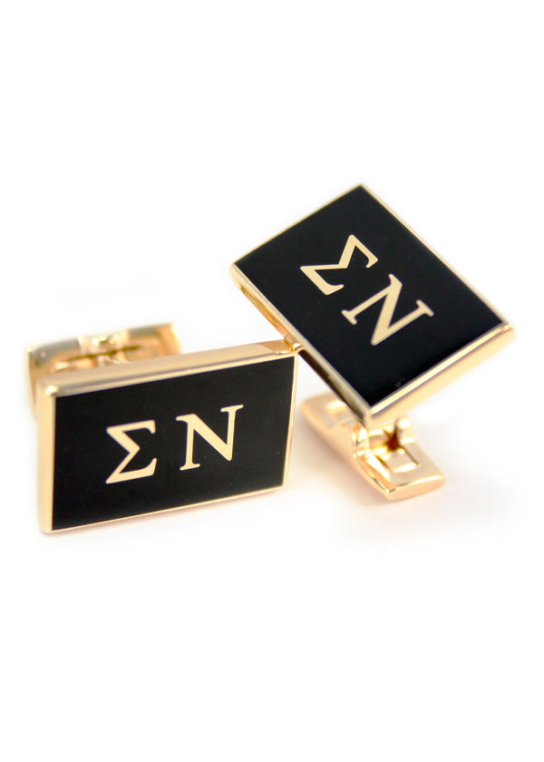 14k Gold Plated Sigma Nu Cufflinks | Sigma Nu Gifts - The Collegiate ...