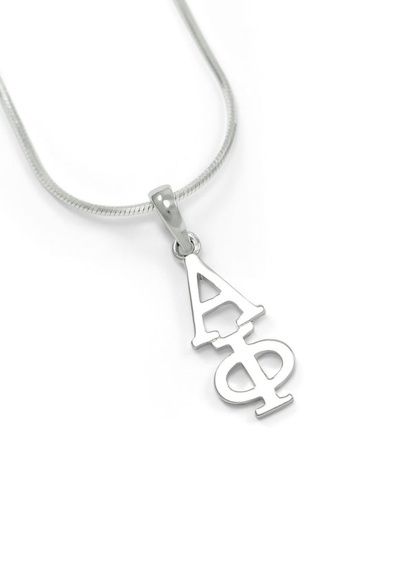 Alpha Phi Sterling Silver Lavaliere | ΑΦ Jewelry - The Collegiate Standard