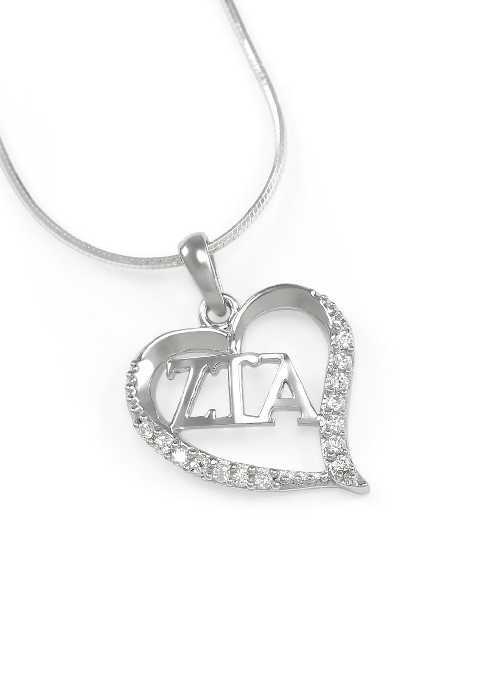 Heart Zeta Tau Alpha Necklace/Pendant | Zeta Tau Alpha Gear - The ...