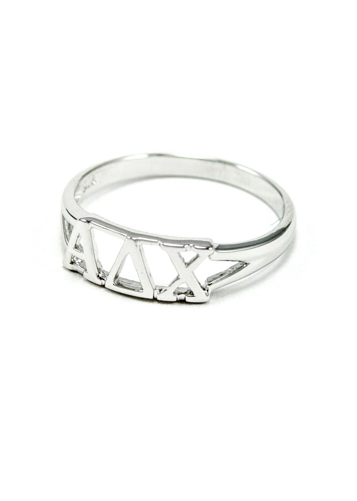 Cute Sterling Silver Alpha Delta Chi Sorority Apparel Ring - The ...
