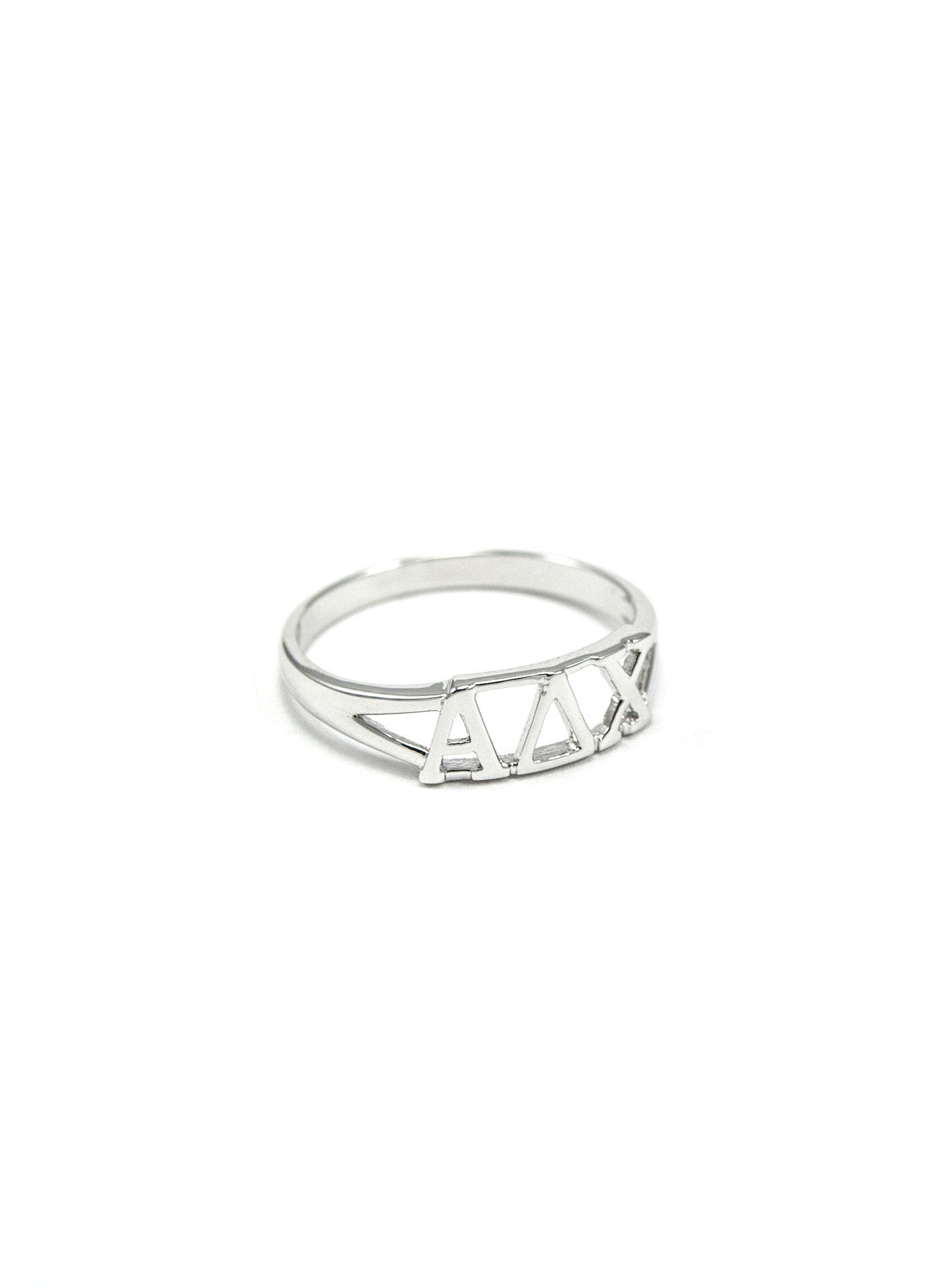 Cute Sterling Silver Alpha Delta Chi Sorority Apparel Ring - The ...
