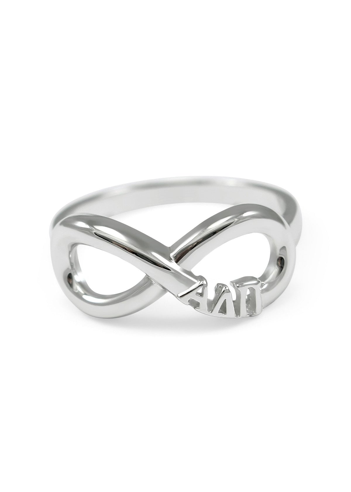 Alpha Delta Pi Sterling Silver Infinity Ring | ΑΔΠ Sorority Jewelry ...