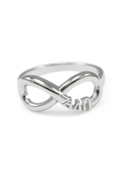 Alpha Delta Pi Sterling Silver Infinity Ring | ΑΔΠ Sorority Jewelry ...