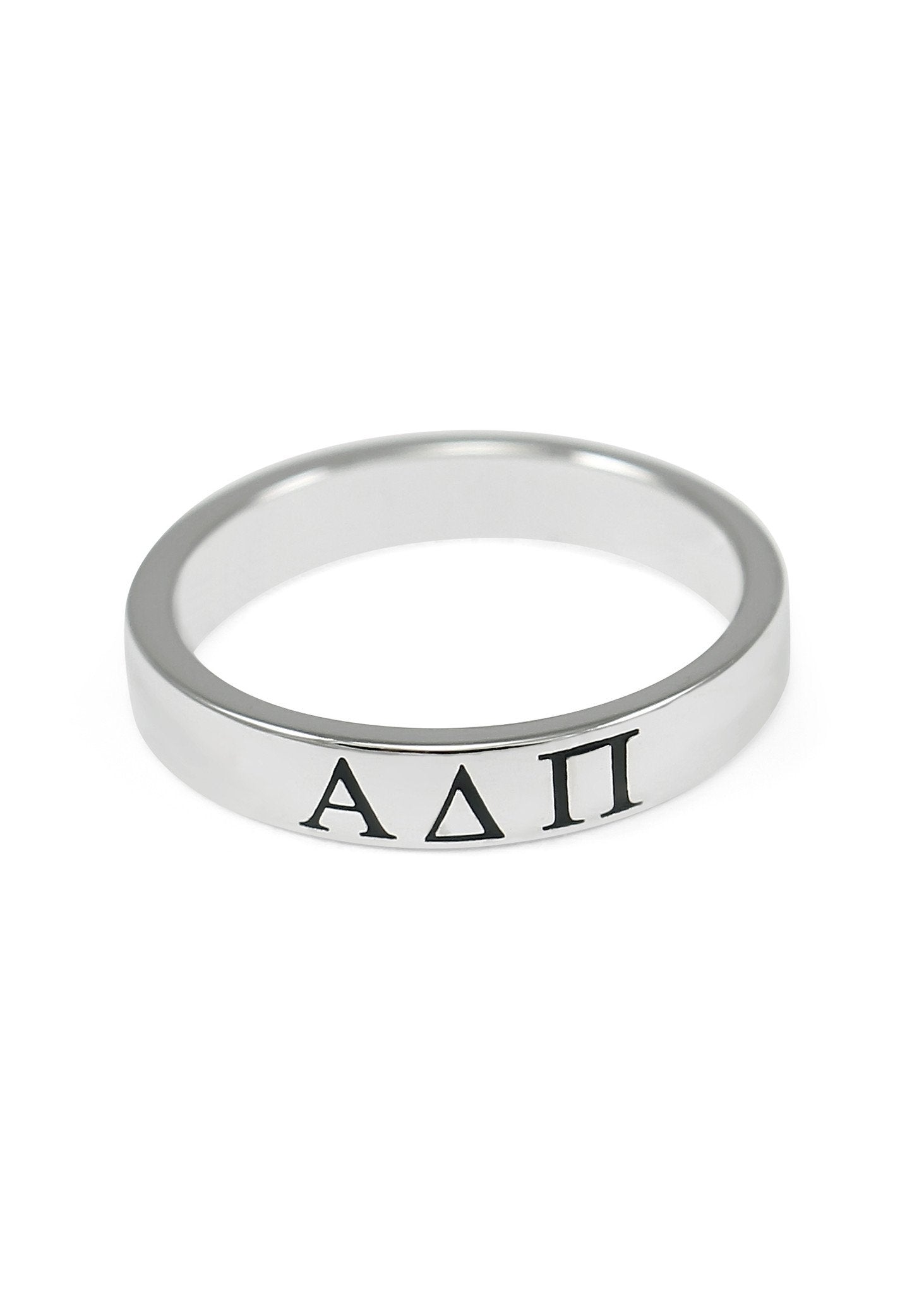 ADPI Ring | Engraved Sterling Silver Ring | The Collegiate Standard