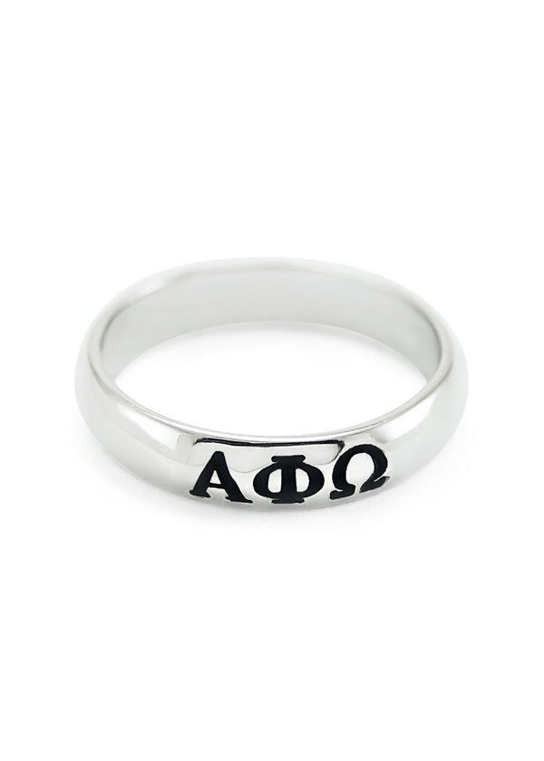 APO Ring | Sterling Silver Thin Band Ring | The Collegiate Standard