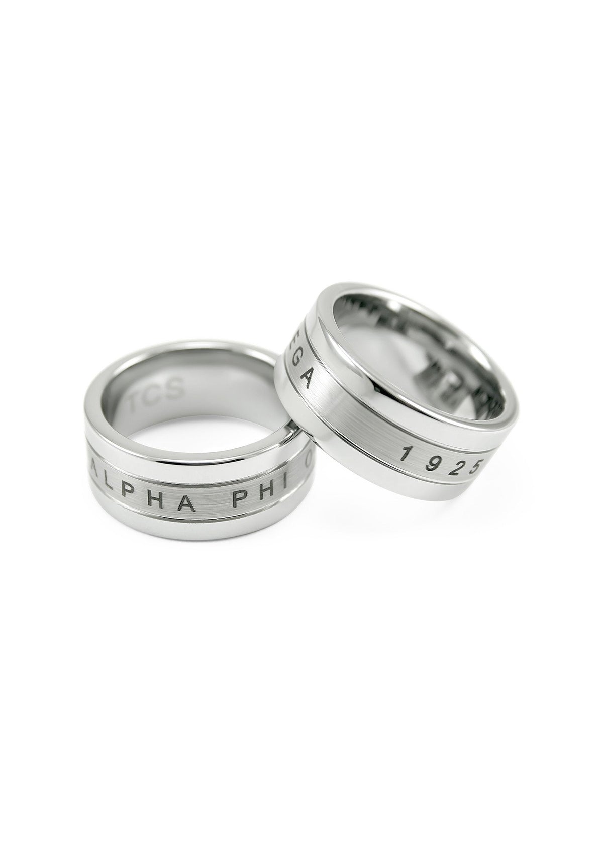 Alpha Phi Omega Fraternity Tungsten Band | The Collegiate Standard