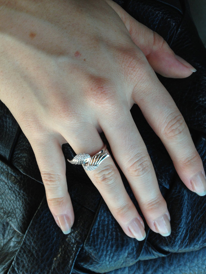 Silver Angel Wing Ring | Sterling Silver Wing Ring - The Collegiate ...