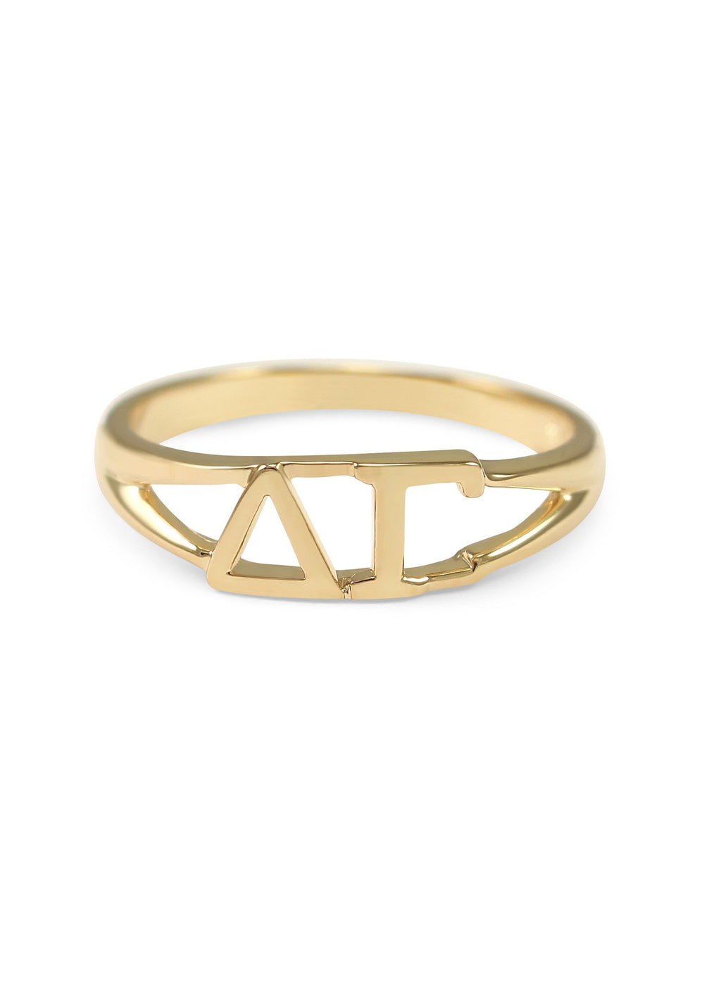 Delta Gamma Sunshine Gold Ring | ΔΓ Sorority Jewelry - The Collegiate ...