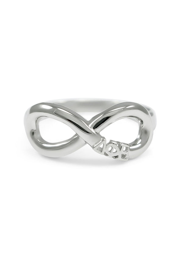 Delta Phi Epsilon Ring | Infinity Ring Sterling Silver - The Collegiate ...
