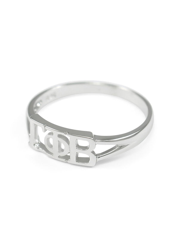 Gamma Phi Beta Ring - Sterling Silver | The Collegiate Standard