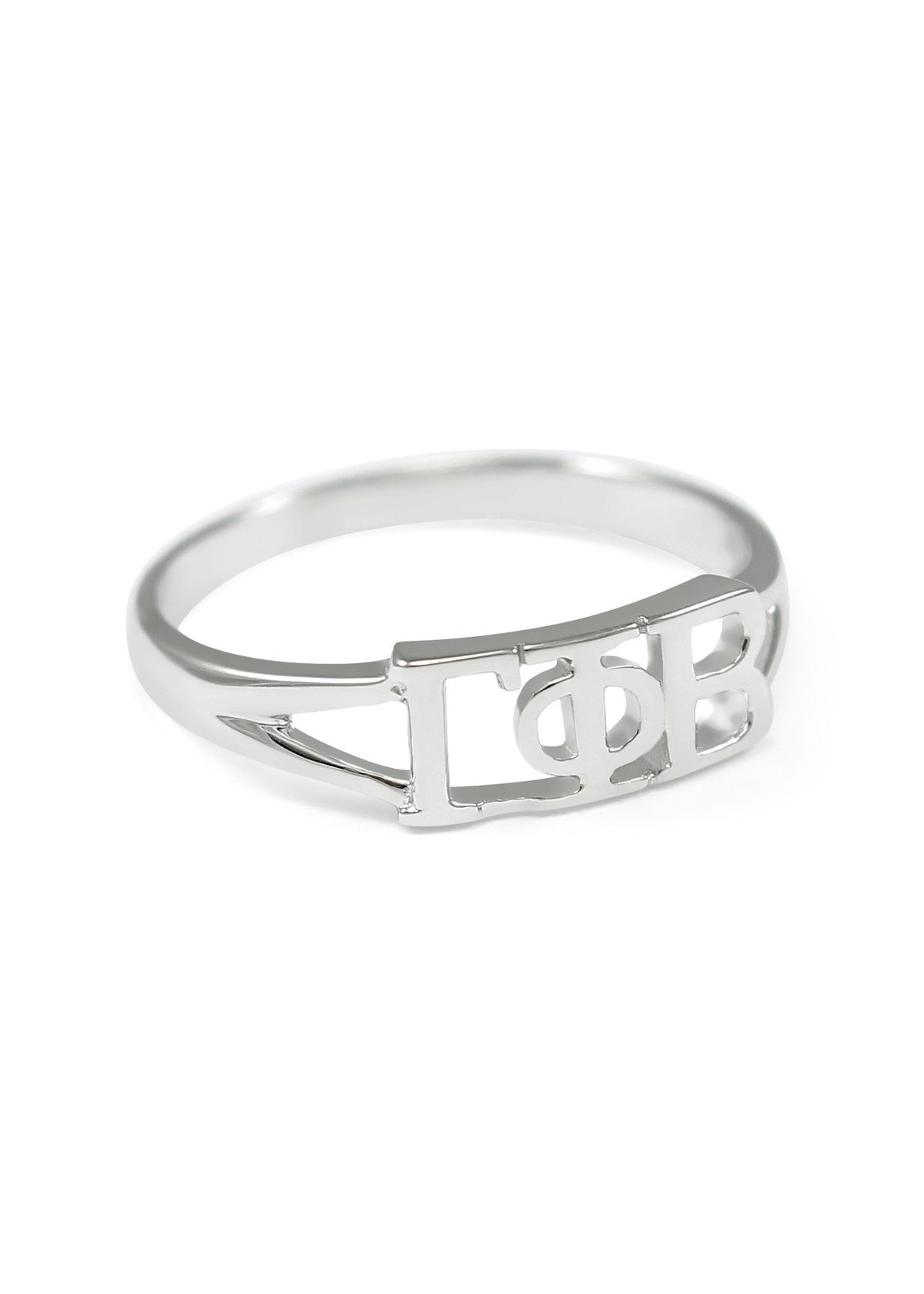 Gamma Phi Beta Ring - Sterling Silver | The Collegiate Standard