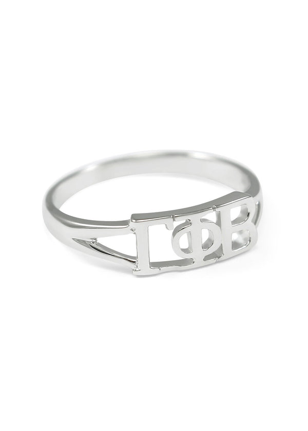 Gamma Phi Beta Ring - Sterling Silver | The Collegiate Standard