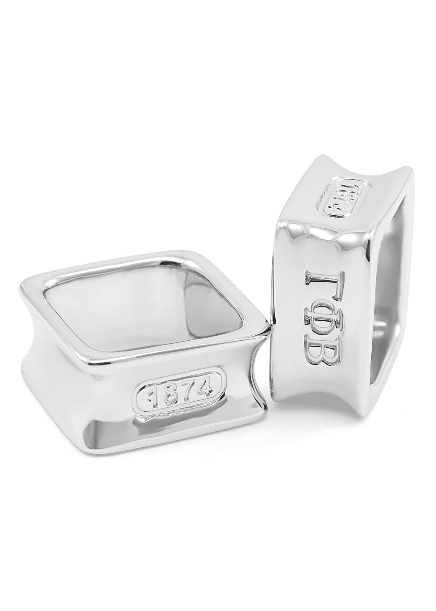 Gamma Phi Beta Sterling Silver Square Ring - The Collegiate Standard