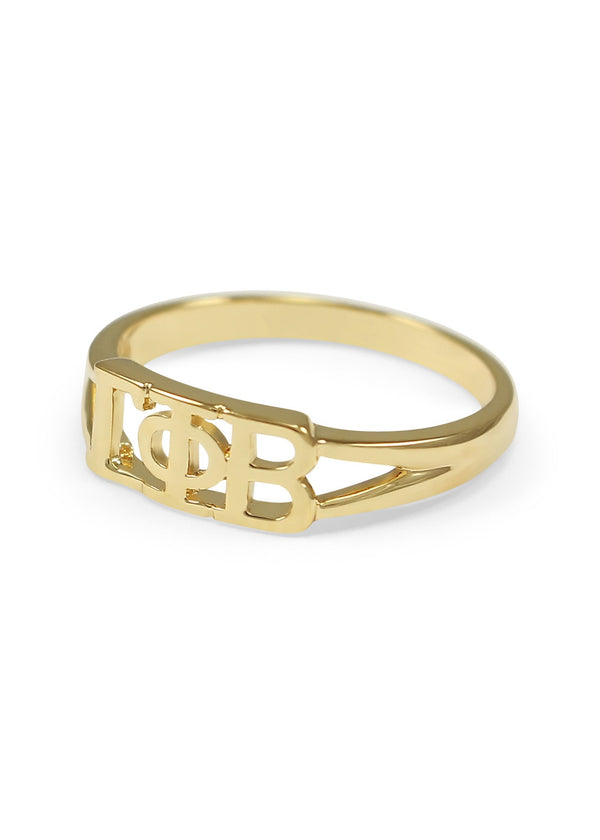 Gamma Phi Beta Sunshine Gold Ring | The Collegiate Standard