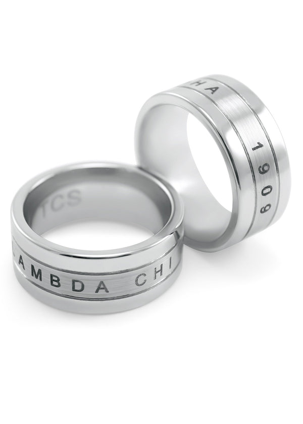 Tungsten Lambda Chi Alpha Ring | Lambda Chi Alpha Gifts - The ...
