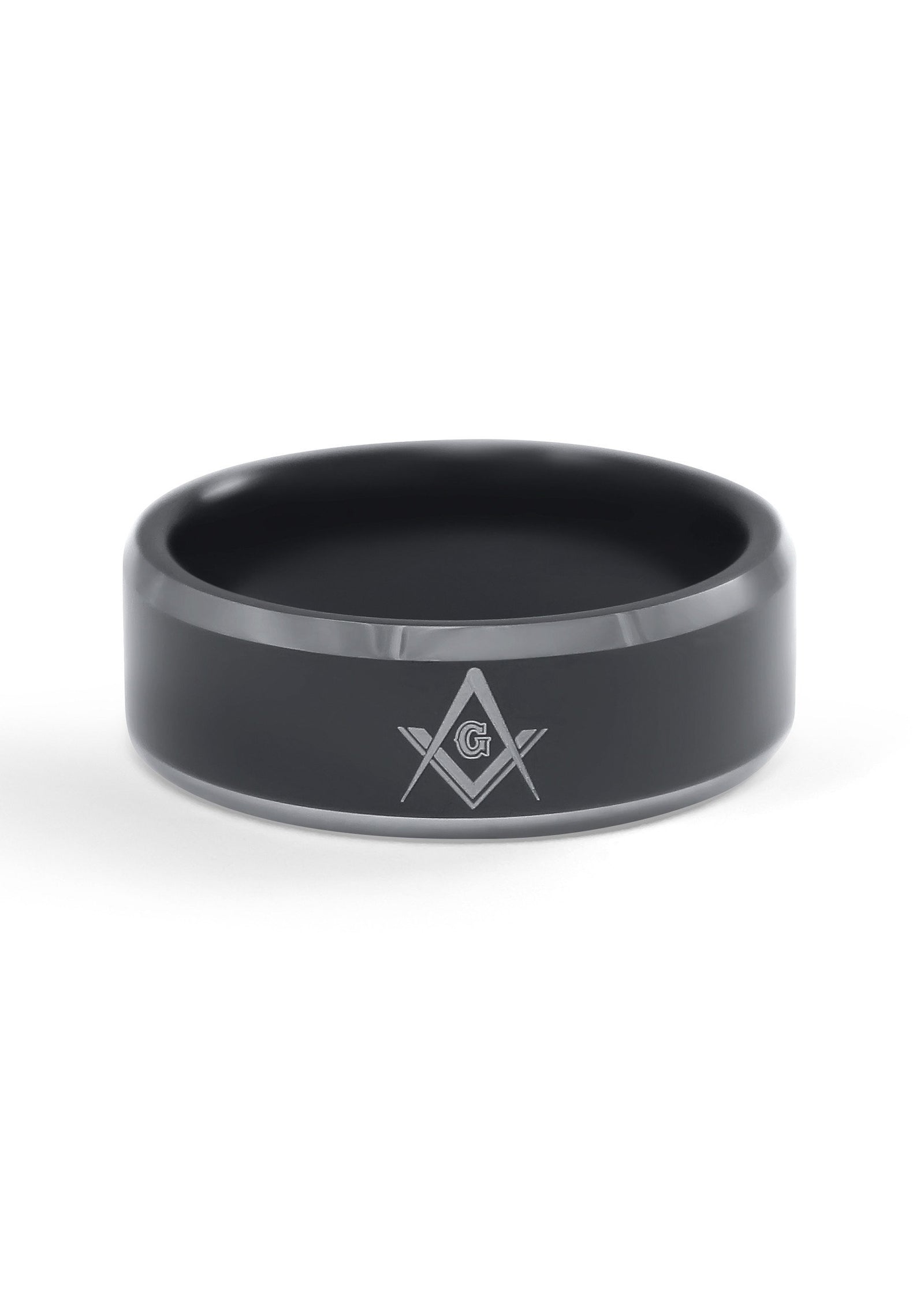 Tungsten Masonic Ring | Freemasons Ring | Mens Masonic Ring - The ...