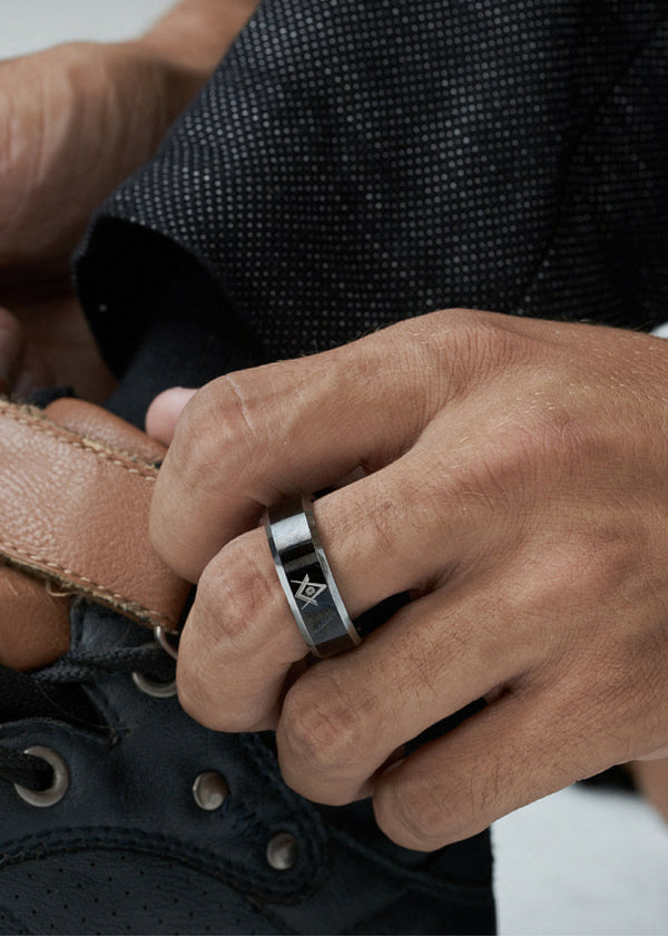 Black Masonic Ring | Free Mason Ring | Masonic Rings For Sale - The ...