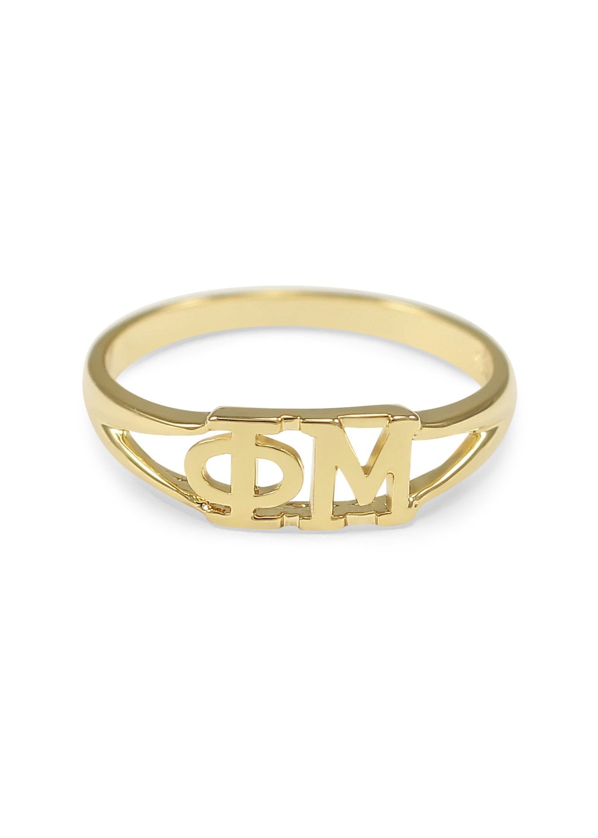 14k Gold Phi Mu Ring | Phi Mu Merchandise - The Collegiate Standard