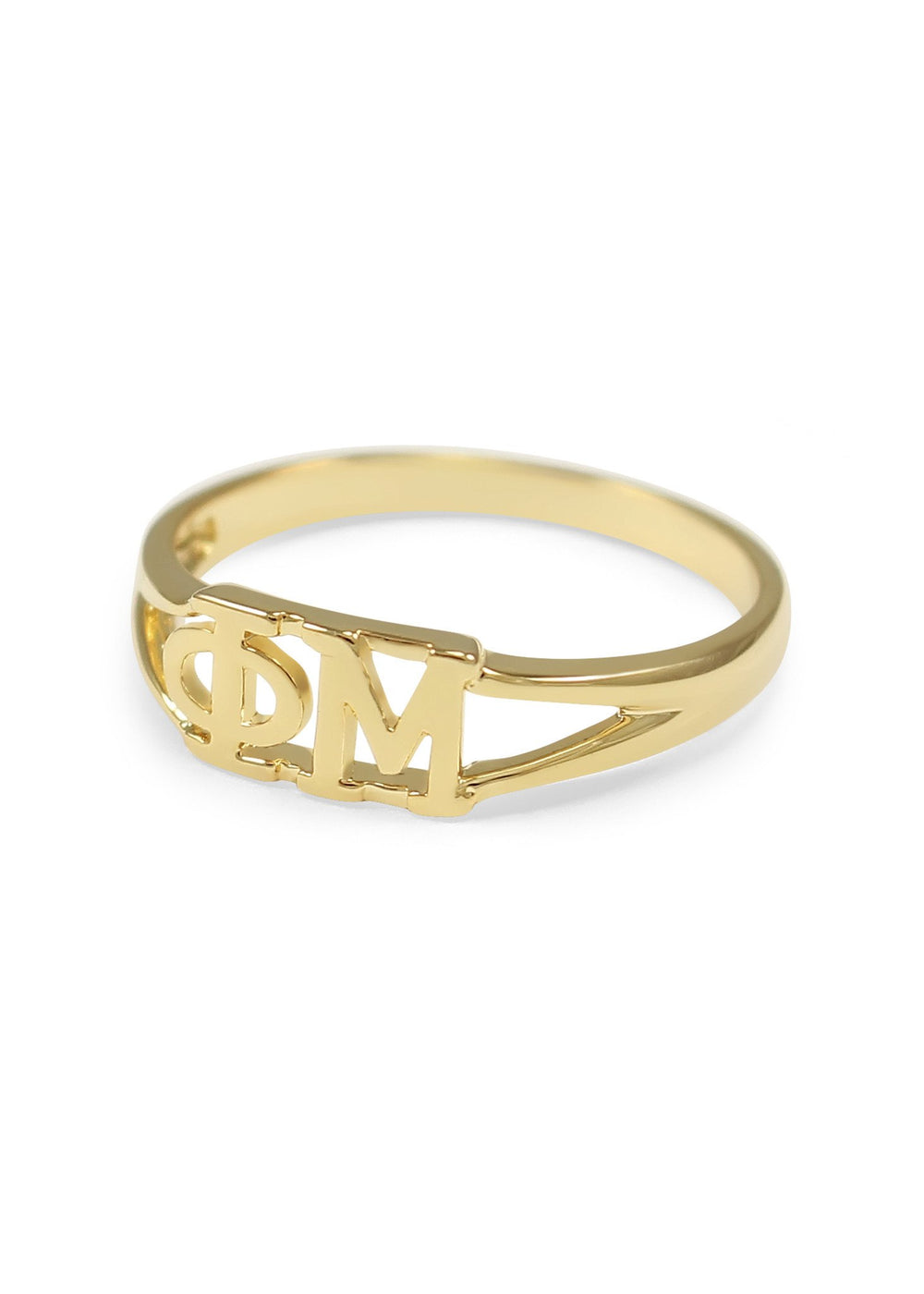 14k Gold Phi Mu Ring | Phi Mu Merchandise - The Collegiate Standard