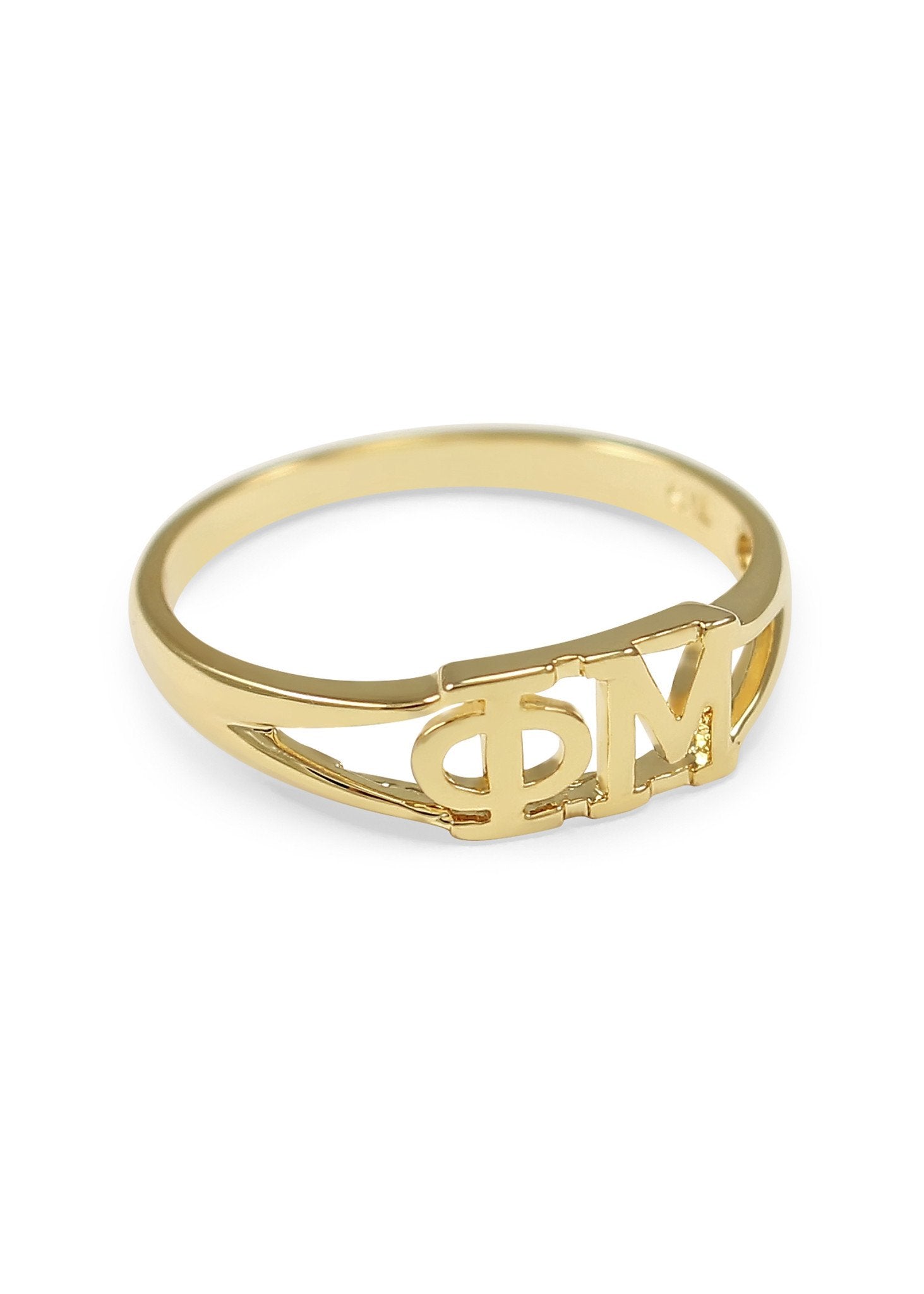 14k Gold Phi Mu Ring | Phi Mu Merchandise - The Collegiate Standard