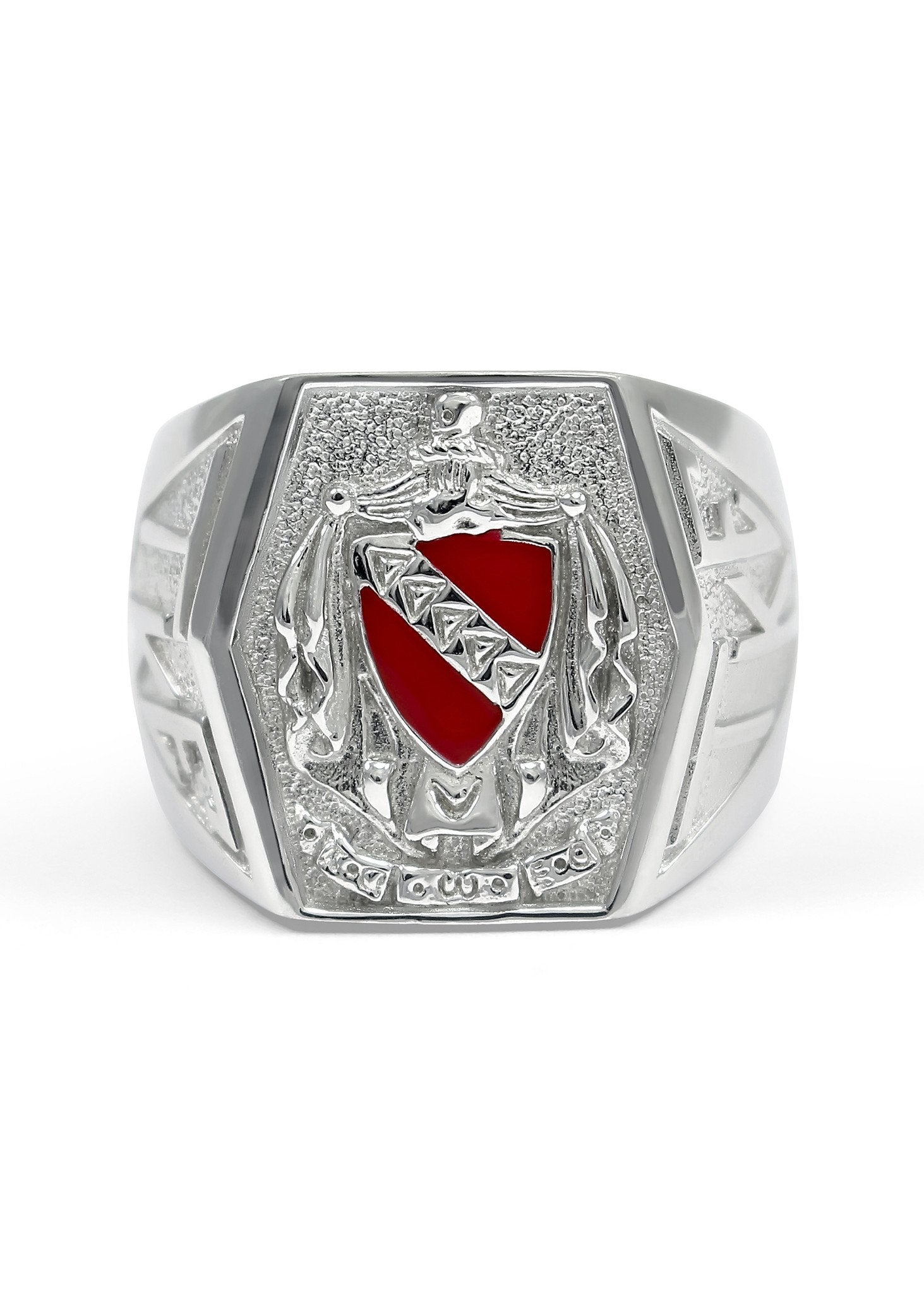 Tau Kappa Epsilon Sterling Silver Crest Ring - The Collegiate Standard