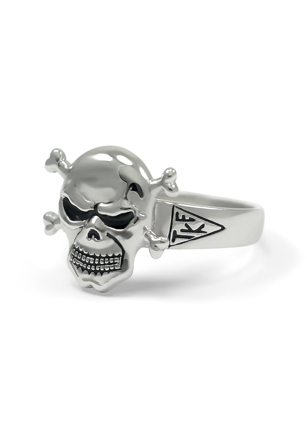 Silver Tau Kappa Epsilon Ring | TKE Skull Ring - The Collegiate Standard