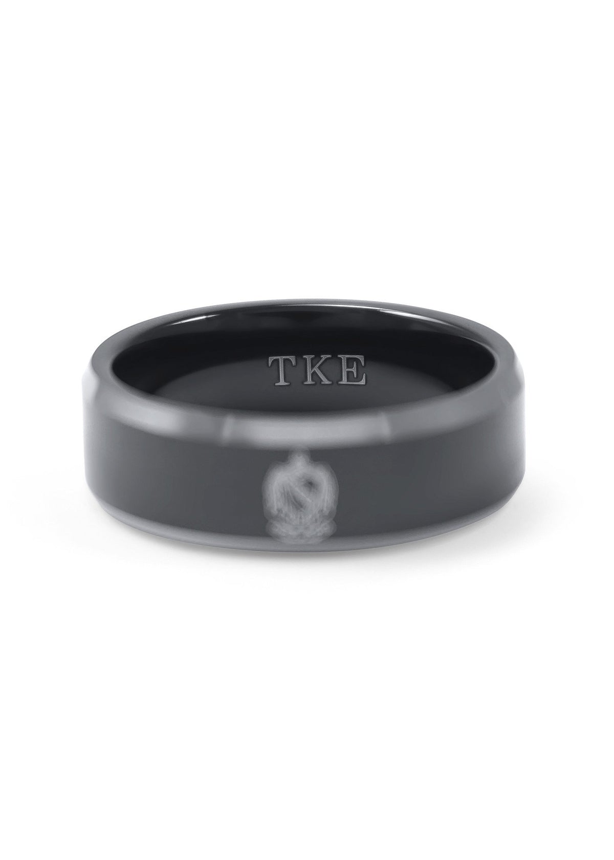 Pi Kappa Phi Engraved Tungsten Ring by The Collegiate Standard