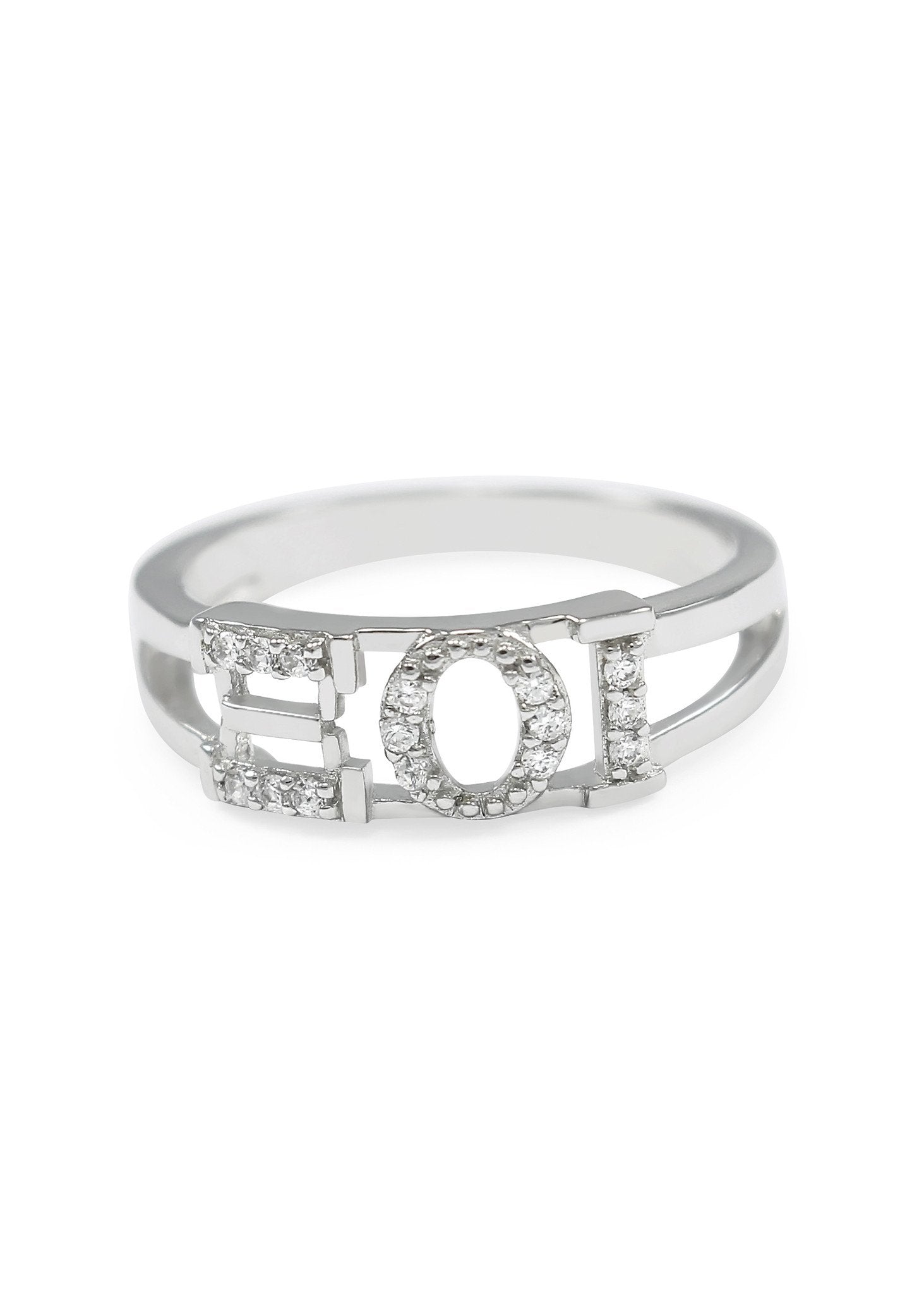 Silver Xi Omicron Iota Ring | Xi Omicron Iota Gifts - The Collegiate ...