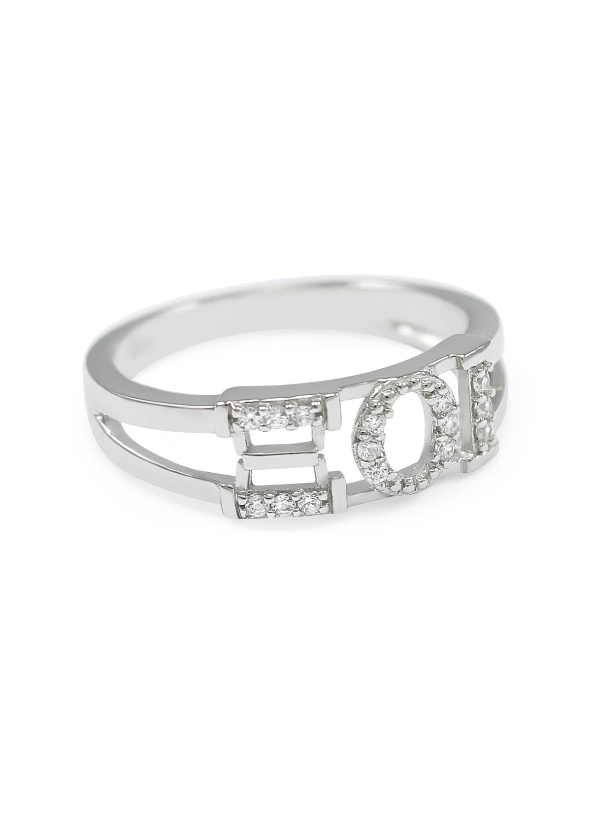 Silver Xi Omicron Iota Ring | Xi Omicron Iota Gifts - The Collegiate ...