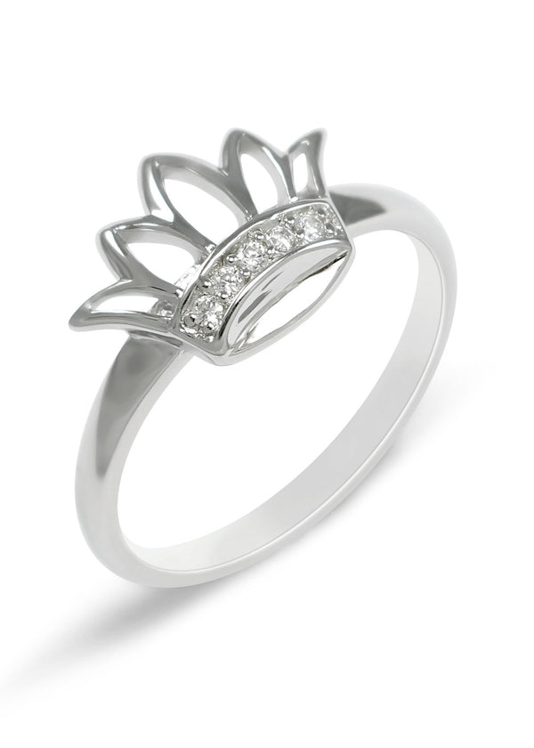 ZTA Crown Ring | Sterling Silver Tiara Ring | The Collegiate Standard