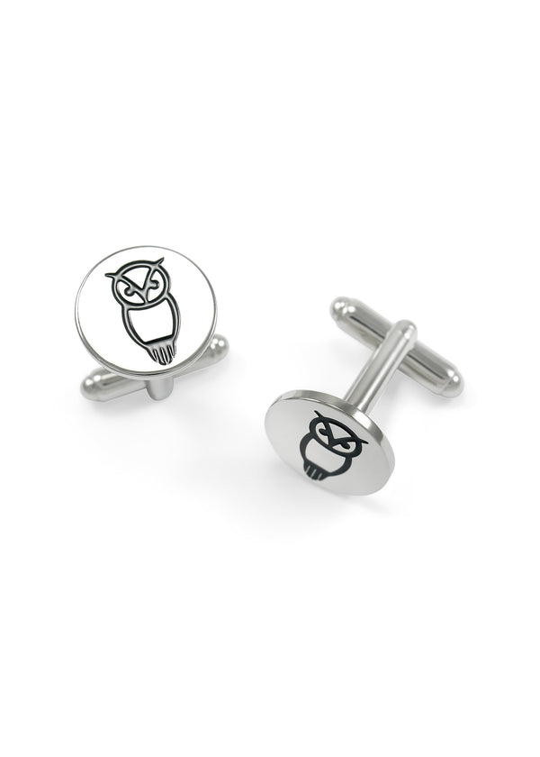 Circular Brass Owl Cuff Links | The Collegiate Standard